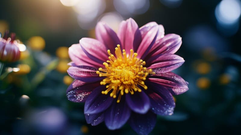 Macro Shot of Flower Opening Stock Illustration - Illustration of plant ...