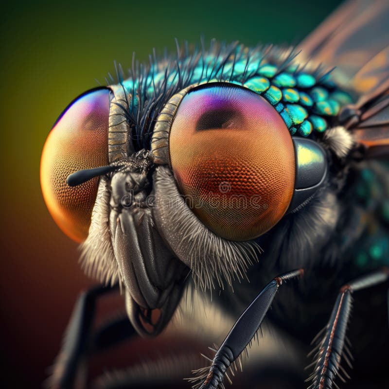 Macro Shot of a Fly. Perfect for Nature Blogs and Magazines. Stock ...