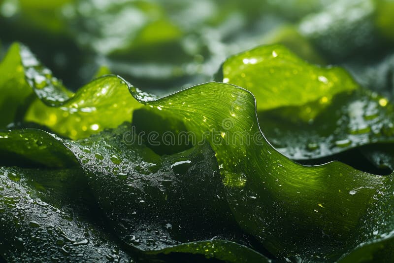 Macro Shot of Fresh Seaweed Stock Image - Image of kelp, marine: 371571175