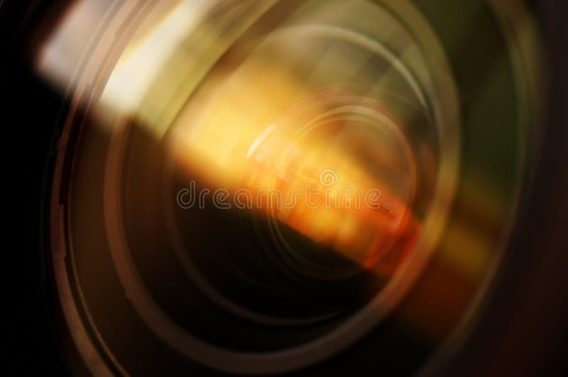 Macro Shot of Front Element of a Camera Lens Stock Photo - Image of ...