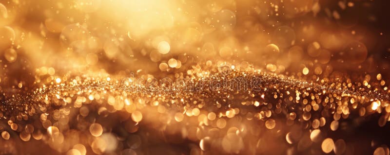 A Macro Shot of Gold Glitter Particles with Selective Focus ...