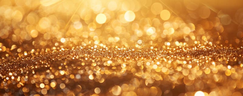 A Macro Shot of Gold Glitter Particles with Selective Focus ...