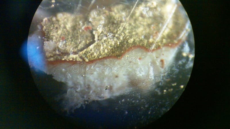 Macro Shot of Gold Under the Microscope Stock Image - Image of ...