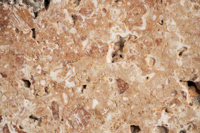 Macro Shot of Granite or Marble Stone Structure with Brown White ...