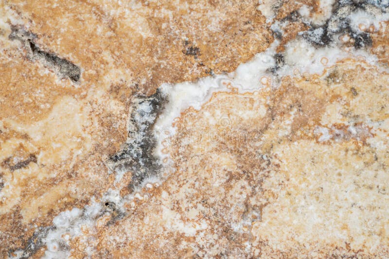 Macro Shot of Granite or Marble Stone Structure with Brown White ...