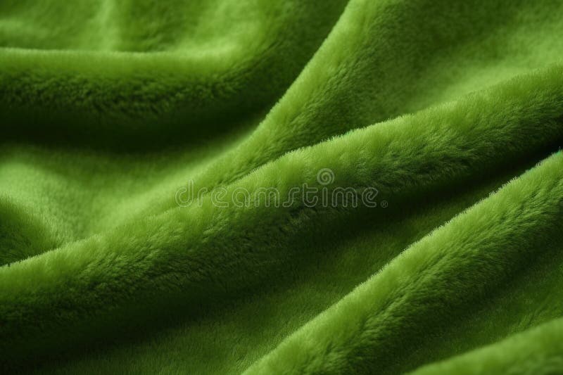 A Macro Shot of a Green Felt Fabric Stock Image - Image of textile ...