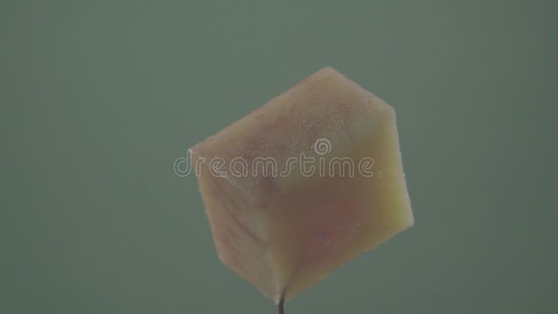 Peach Rotating with Loop on Green Screen for Chroma Key Stock Footage ...