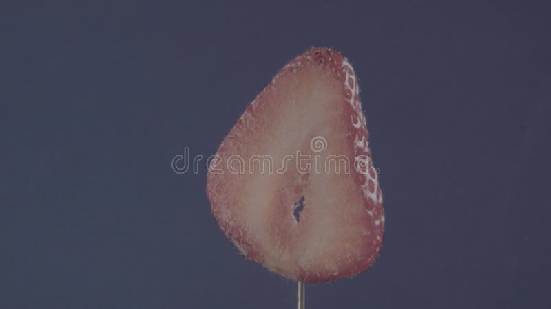 Strawberry Rotating with Loop on Blue Screen for Chroma Key Stock Video ...