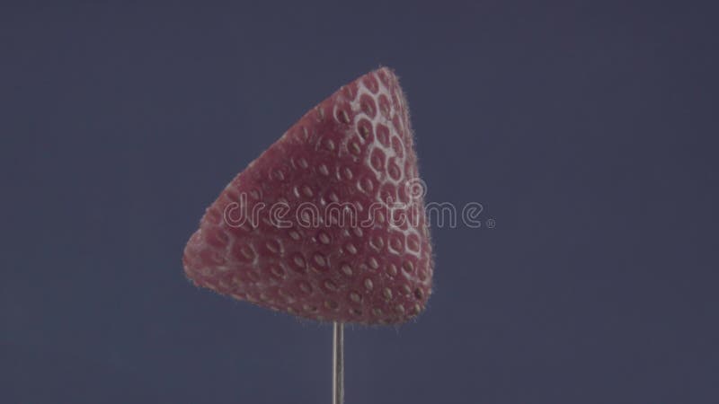 Strawberry Rotating with Loop on Blue Screen for Chroma Key Stock ...