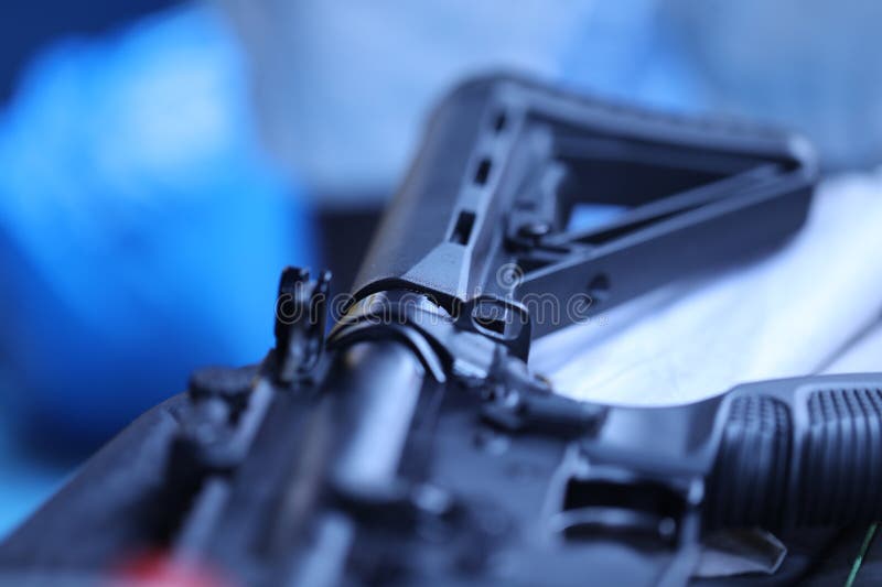 Macro Shot of Gun Moonlight Stock Photo - Image of light, protection ...