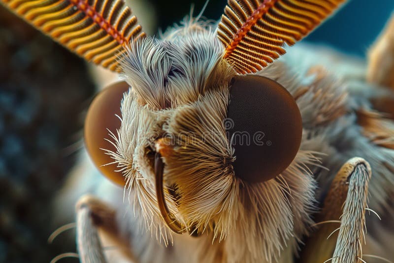 Macro Shot of an Insect Face, AI-generated. Stock Image - Image of ...