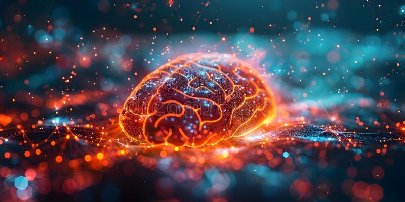 Macro Shot of Interlinked Lines Representing Neuroscience Concepts in ...