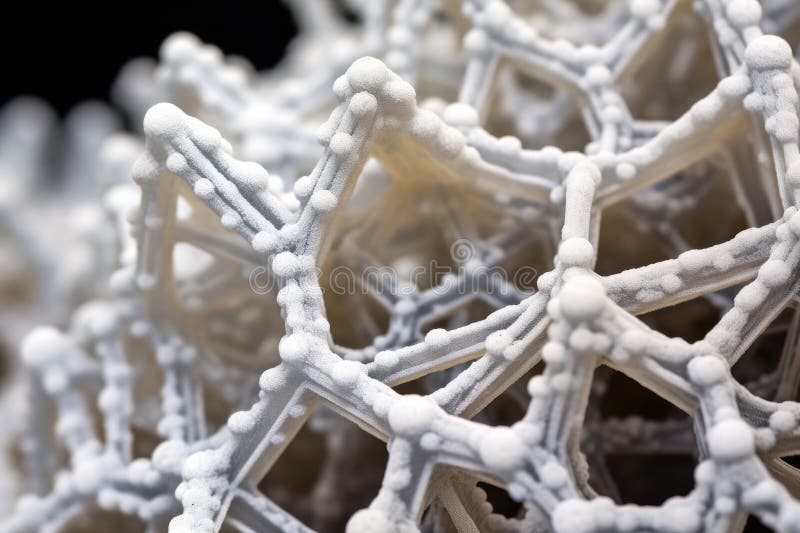 Macro Shot of Intricate Salt Crystal Structures on the Lagoons Edge ...