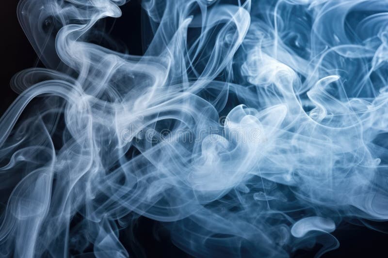 Macro Shot of Isolated Smoke Plumes Stock Photo - Image of black, white ...