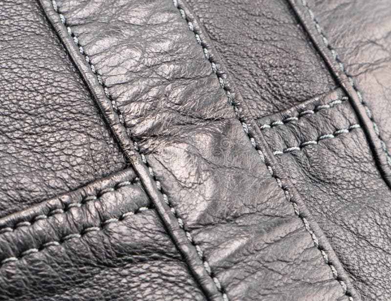 Macro Shot Leather Texture Background. Part of Perforated Leather ...