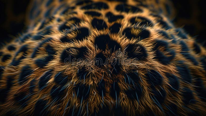 Macro Shot of Leopard Pattern Eco Fur. Stock Photo - Image of ...