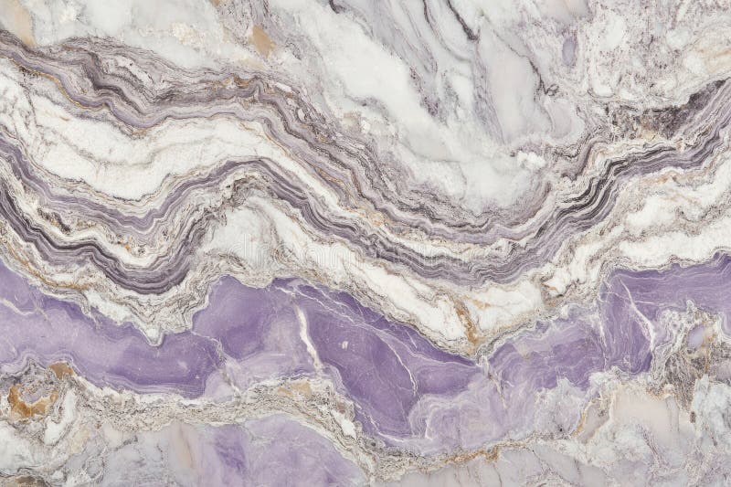 Macro Shot of Lilac-toned Marble with White Veins, Elegant Natural ...
