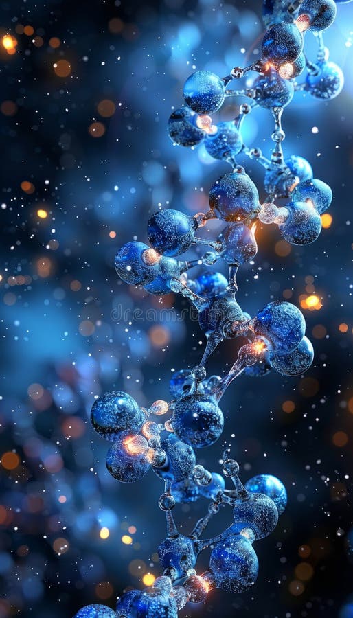 Macro Shot of Liquid or Air Abstract Glass Molecule Sctructure Macro ...