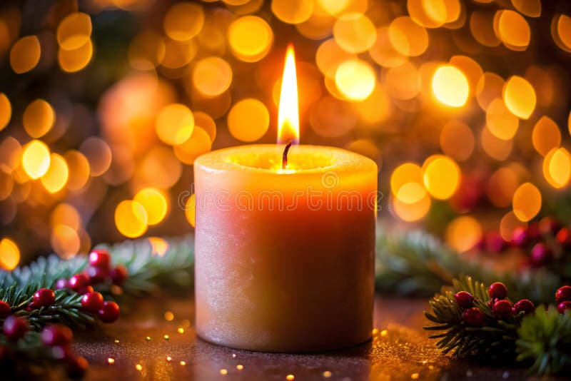 Candle macro stock illustration. Illustration of macrophotography ...