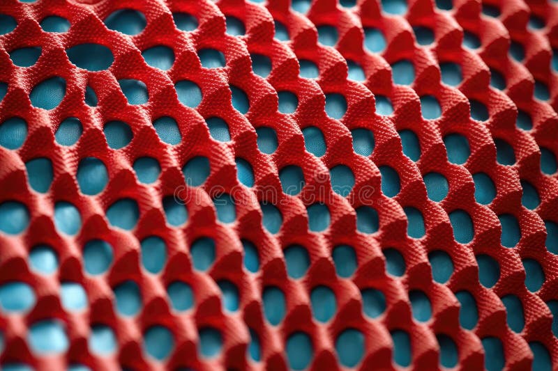 Macro Shot of Mesh Fabric with Repeated Hexagon Pattern Stock Image ...