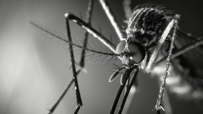 Extreme Closeup Monochrome Mosquito Insect Macro Photography Bug Leg ...