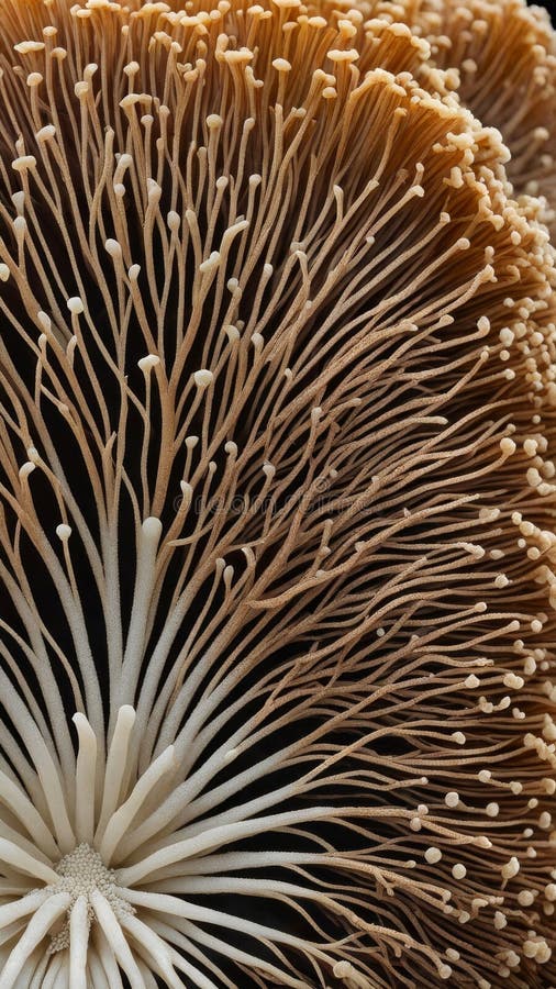 Mushroom Gills stock photo. Image of green, gardening - 97629932