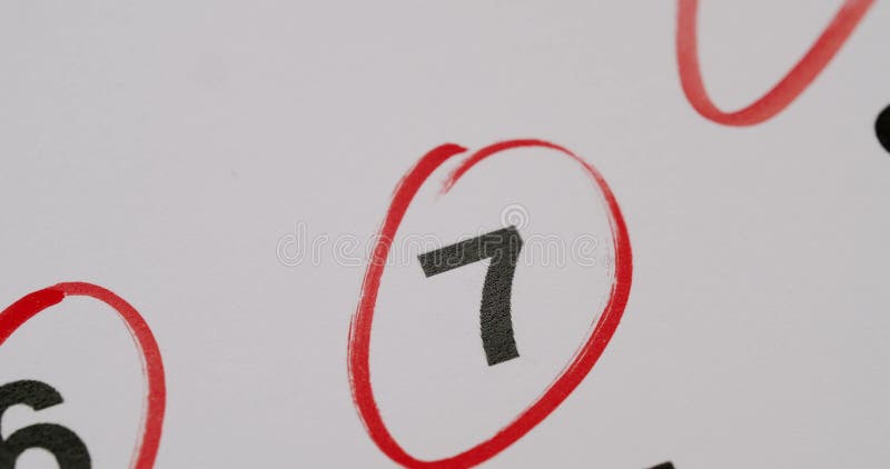 Calendar and red circle stock vector. Illustration of time - 222346540