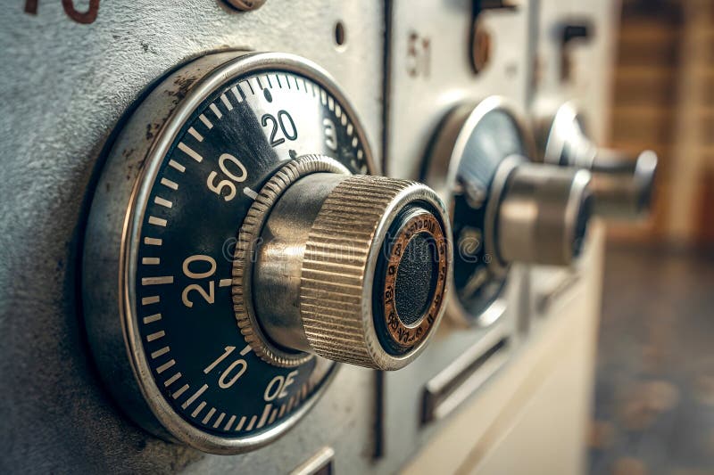 A Macro Shot of Numbers Being Turned on a Lock. Generated Using AI ...