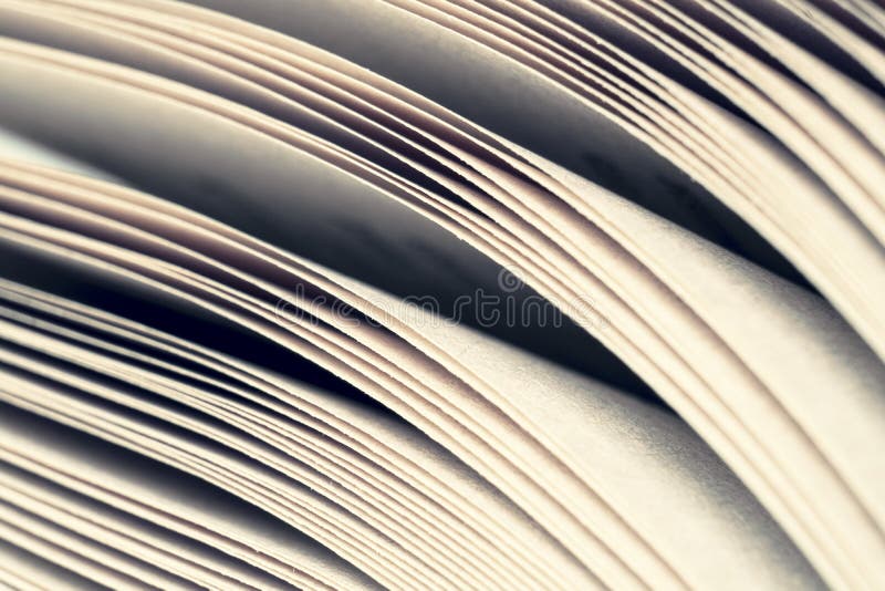 Macro Shot of Open Book. Education and Study Concept. Close-up of ...