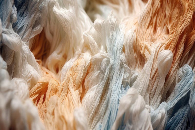 Macro Shot of Paper Fibers in a Sheet of Paper Stock Illustration ...
