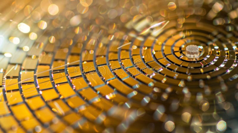 A Macro Shot of a Piezoelectric Sensor with Its Tiny Crystals Arranged ...