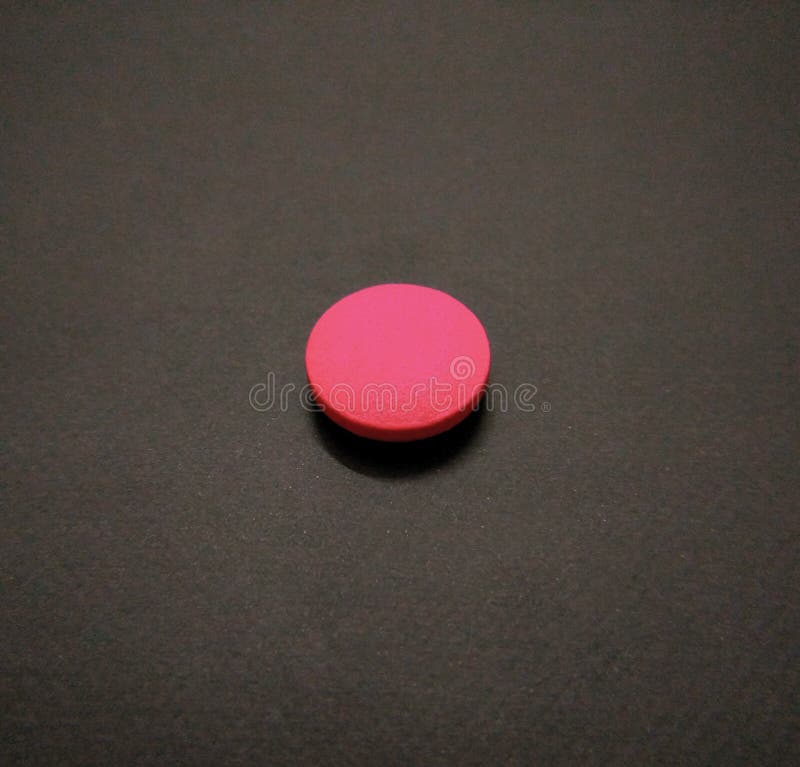 Macro Shot of Pink Color Pill Stock Photo - Image of illness, dose ...