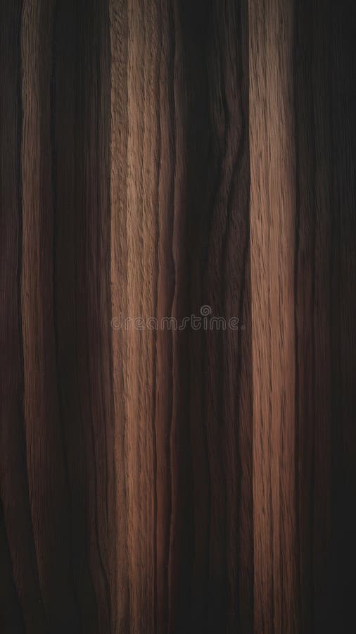 Macro Shot of Polished Wood Grain, Deep Brown Hues, Smooth Texture ...