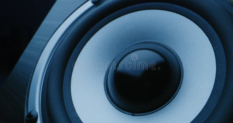 Macro Shot of Pulsating Speaker Stock Photo - Image of audio, speaker ...