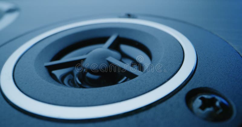 Macro Shot of Pulsating Speaker Stock Photo - Image of audio, speaker ...