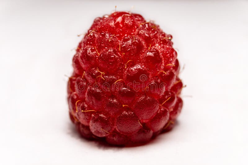 Macro Shot of a Raspberry Fruit Stock Photo - Image of food, accessory ...