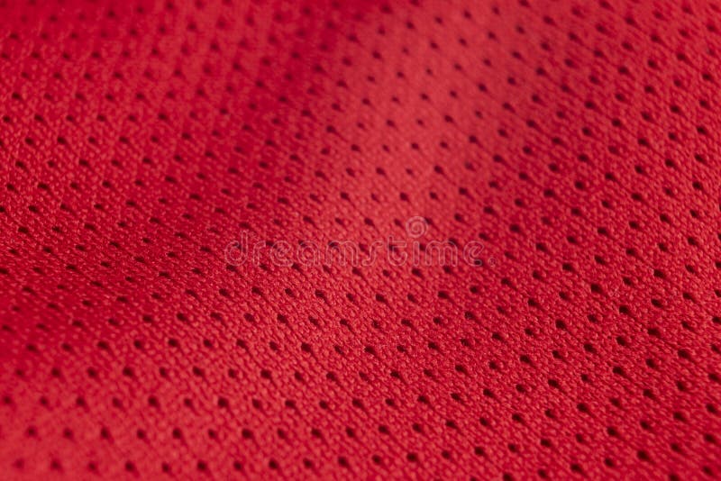 Macro Shot Red Cotton Fabric Texture with Waves. Linen Natural Canvas ...
