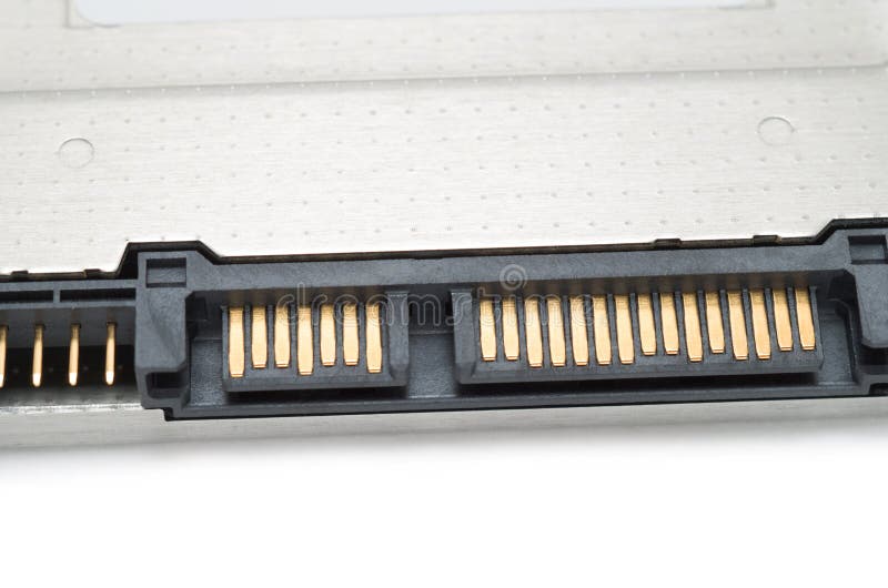 Macro Shot of Sata Connector Stock Photo - Image of icon, electronic ...