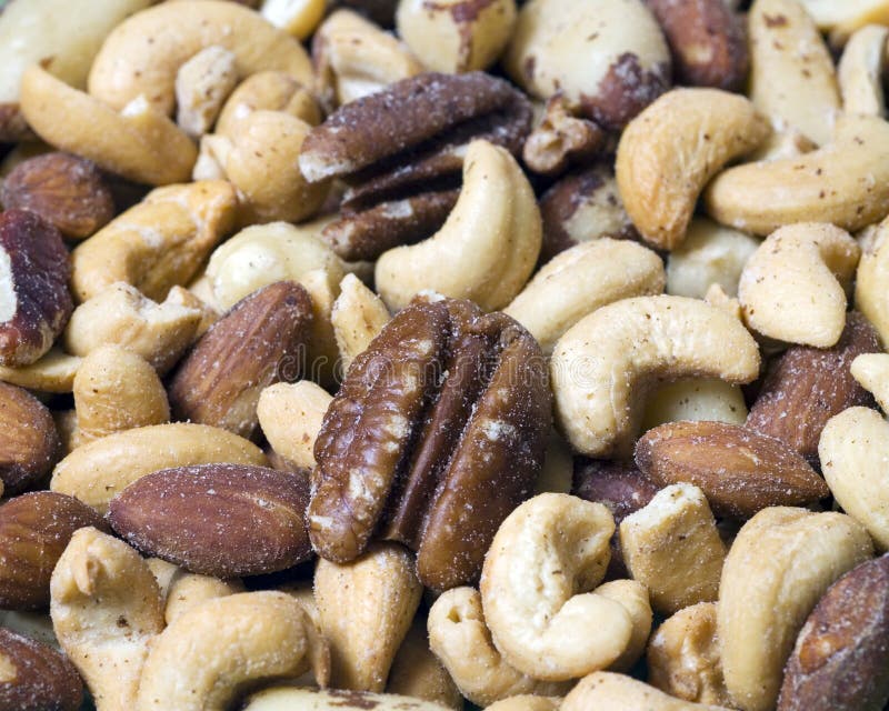 Mixed Nuts stock photo. Image of peanut, roasted, hazelnuts - 29820270