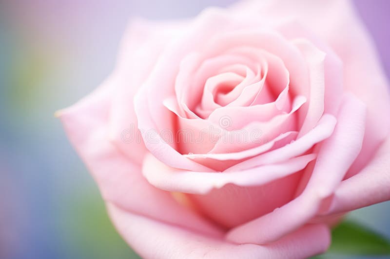 A Macro Shot of a Silky Smooth Lavender Rose Stock Image - Image of ...