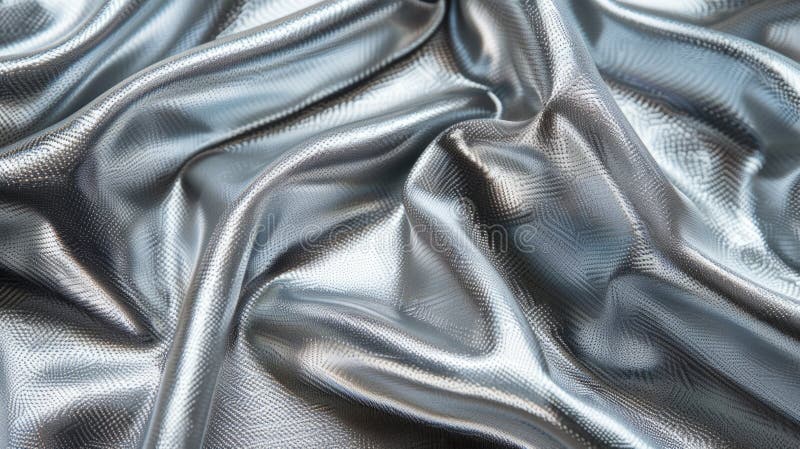 Macro Shot of a Silver Sequined Fabric Stock Illustration ...