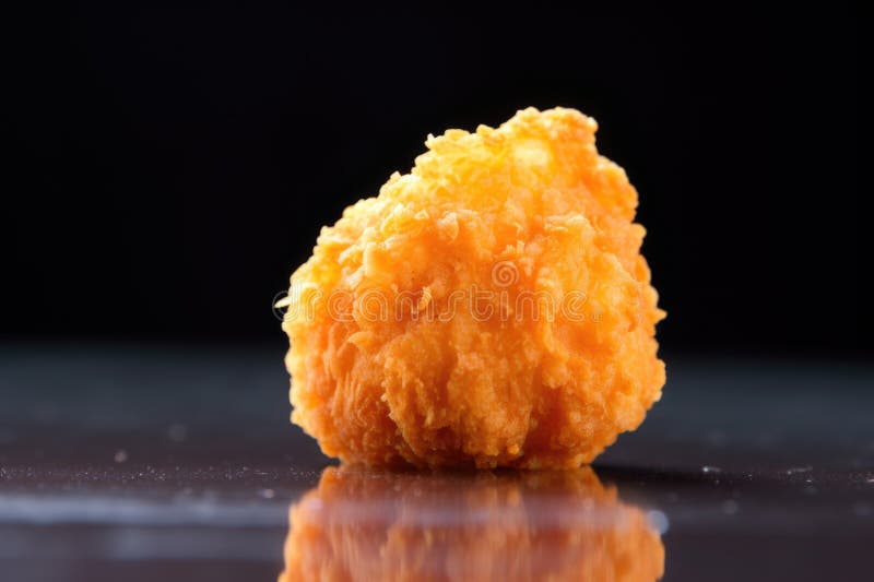 Macro Shot of a Single Chicken Nugget Stock Photo - Image of closeup ...