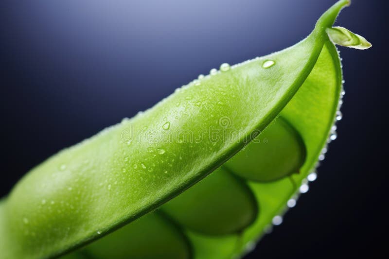 Macro Shot of Single Edamame Pod Stock Image - Image of healthy, food ...