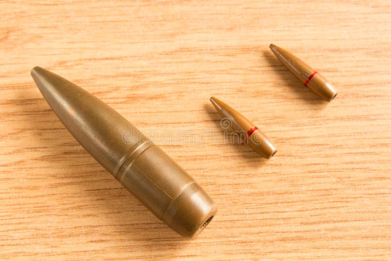 Macro Shot of Small and Big Caliber Bullets Stock Photo - Image of shot ...