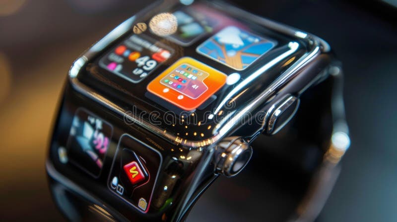 A Macro Shot of a Smarch with an LCD Display Showcasing Its Versatility ...