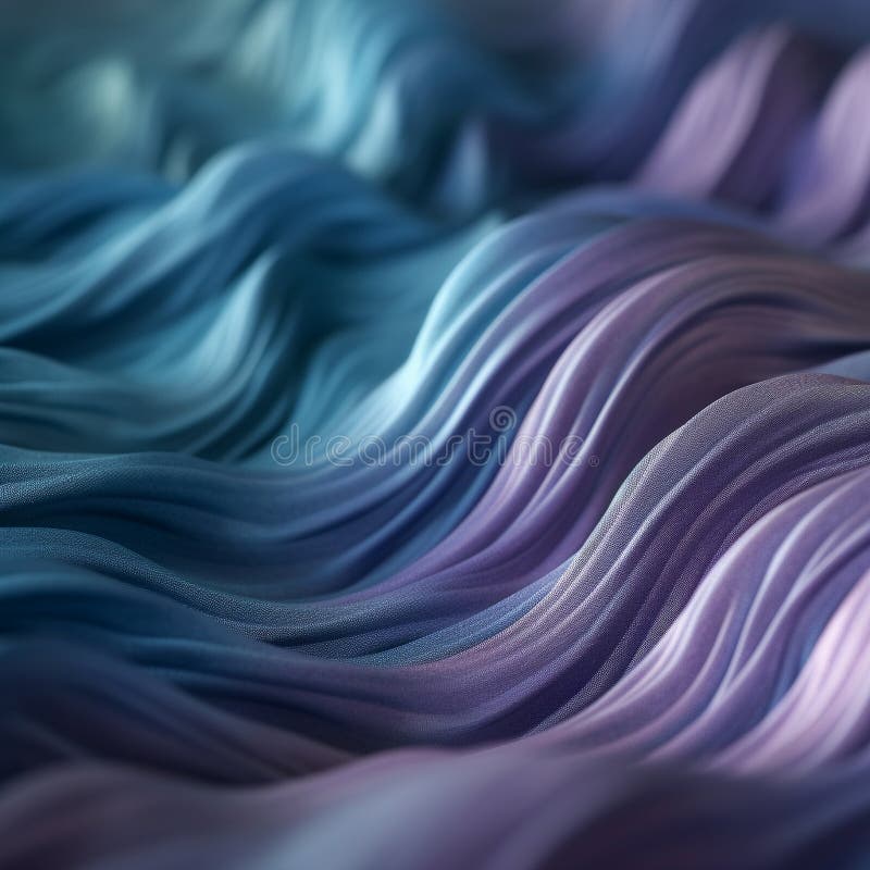 Macro Shot of Smooth Felt Texture, Wave Shape. AI Generated Stock Image ...
