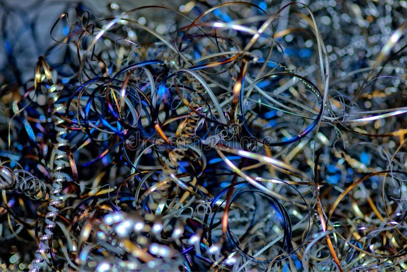 Macro Shot of a Stack of Colorful Non-ferrous Scrap Metals Stock Image ...