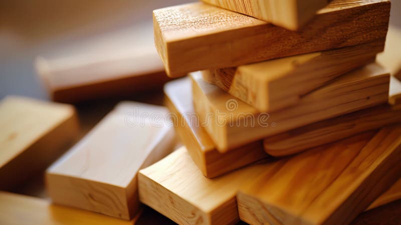 A Macro Shot of a Stack of Wooden Blocks Representing the Longstanding ...