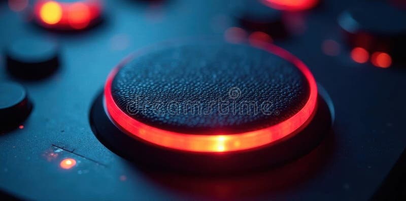Macro Shot of a Textured Audio Speaker Button , White, Volume Stock ...
