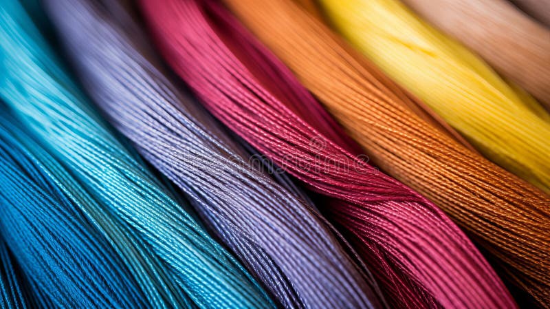 A Macro Shot of Textured Fabric Threads Stock Illustration ...